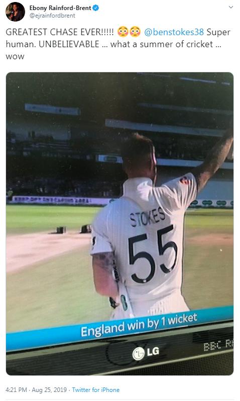 Ashes 2019: How Ben Stokes' century played out on social media - BBC Sport