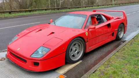 Ferrari F40 supercar worth more than £1m seized by police