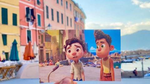 Stepping Through Film: Man trots globe blending scenes into film ...
