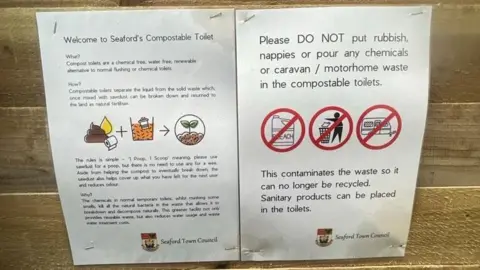 Seaford seafront's composting toilets criticised