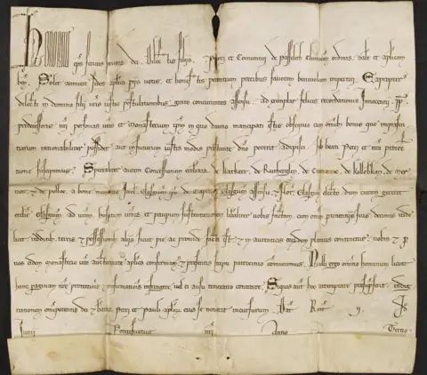 Papal Bull: 'Oldest public document' in NI marks links to Scotland