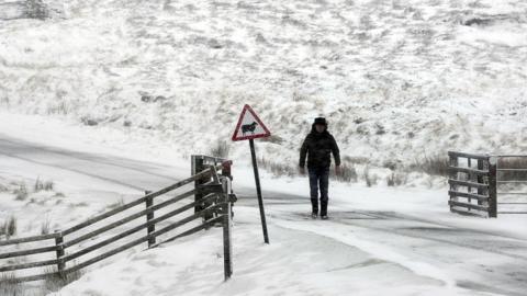 In pictures: Snow hits UK - BBC News