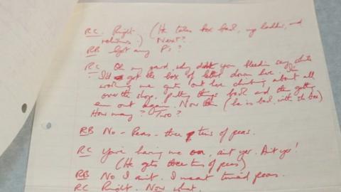 Two Ronnies 'four candles' script sells for £28,000 - BBC News