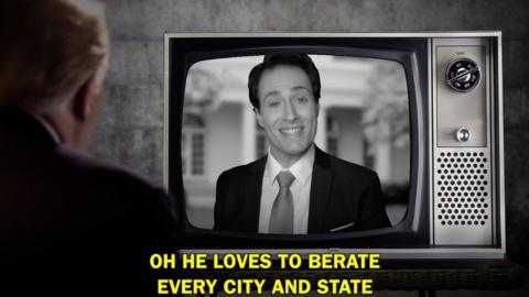 Randy Rainbow made his name satirising Trump - now what? - BBC News