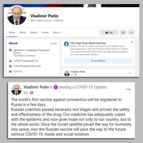 Putin's mysterious Facebook 'superfans' on a mission - BBC News