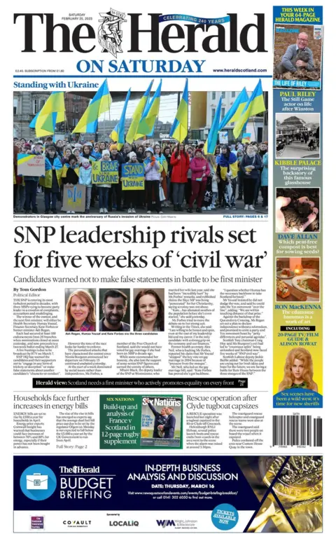 Scotland's papers: Horror on the Clyde and man cleared of hunt death