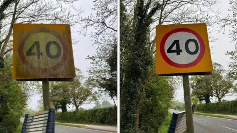 Warwickshire County Council tells man to stop cleaning filthy signs