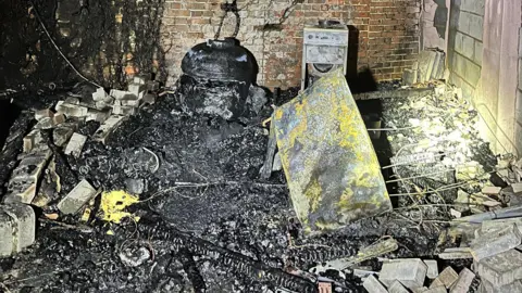 Ongar: Fire crews tackle fire in swimming pool boiler house