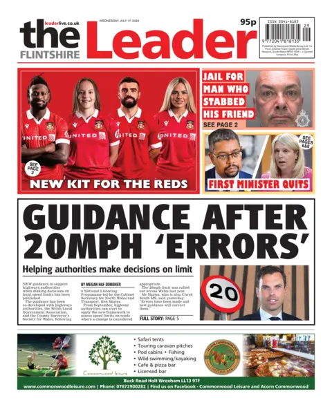 Wales' papers: 20mph 'errors' guidance and Gething 'forced out'