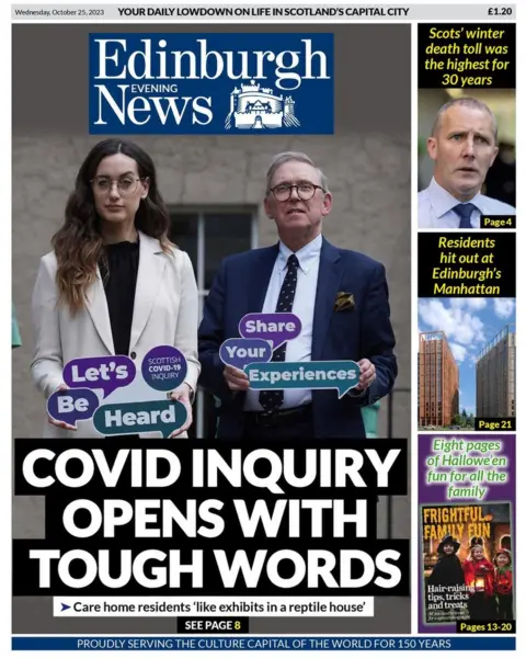 Scotland's papers: Demand for Covid 'truth' and UN criticises Israel