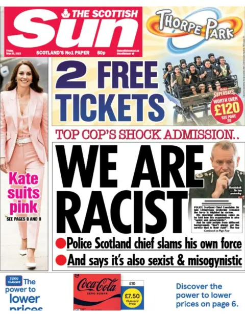 Scotland's papers: Police Scotland 'bombshell' as force 'shamed by its ...