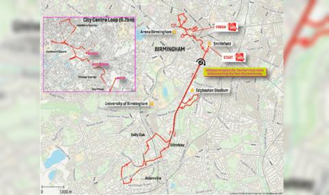 Commonwealth Games: Marathon and cycle race routes revealed - BBC News