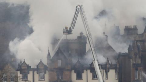 Couple killed in Cameron House Hotel fire named - BBC News