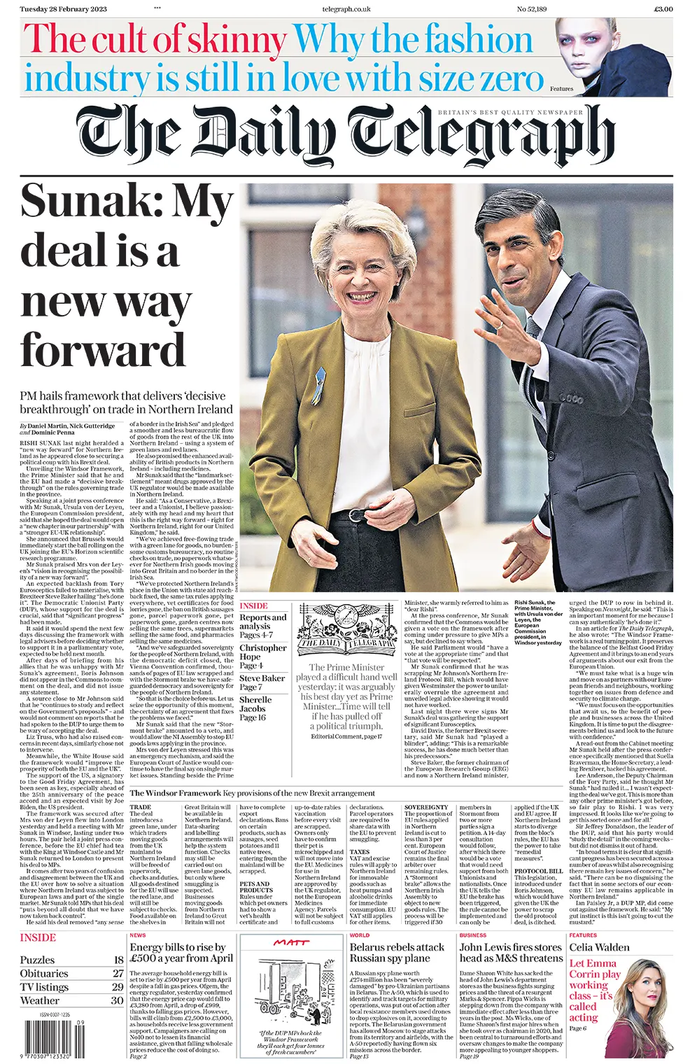 PM hails 'Brexit breakthrough' but 'tensions loom'