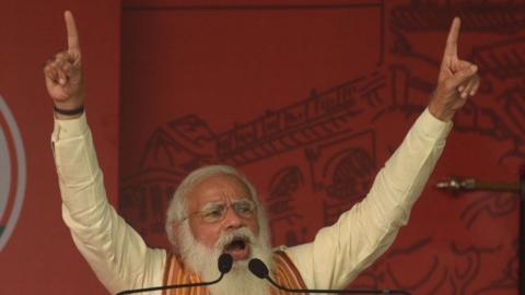 India's Covid crisis delivers a blow to brand Modi - BBC News