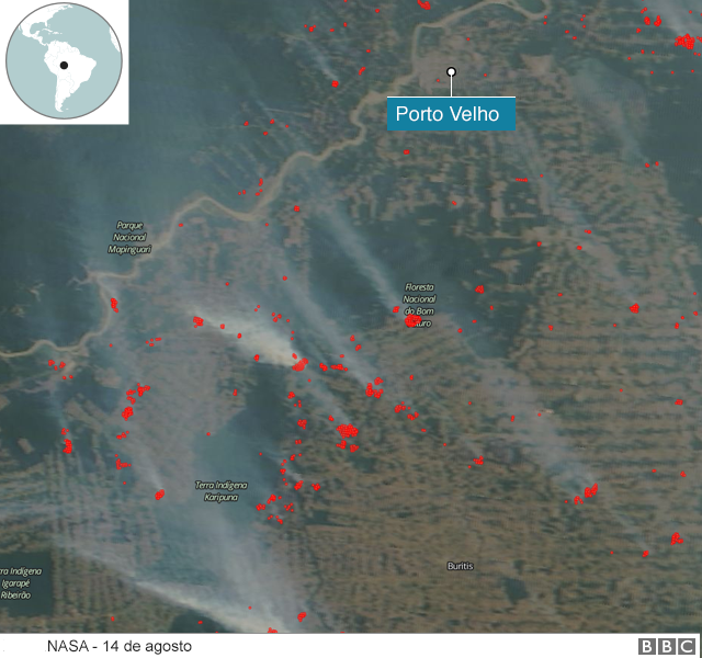 Incendios en el Amazonas: los mapas que muestran la dimensión de los ...