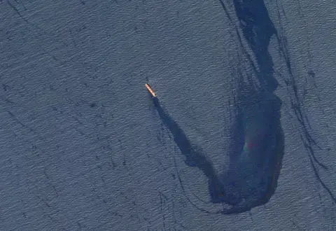 Red Sea: New images show British-linked ship Rubymar has not sunk