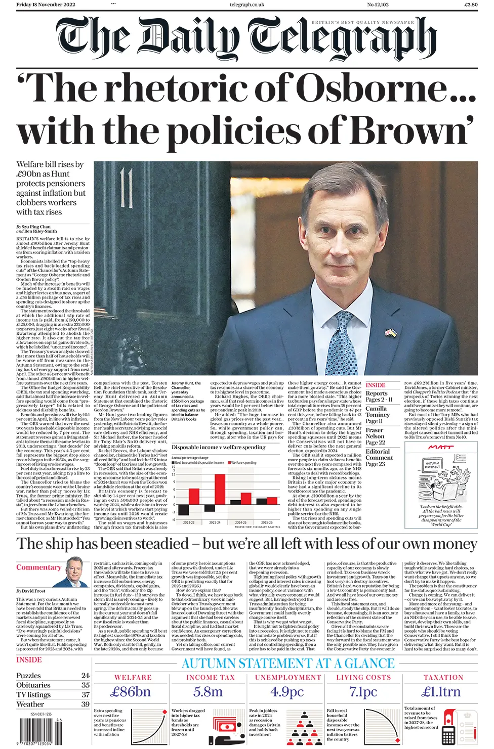 'From bad to worse' and 'Tories soak the strivers'