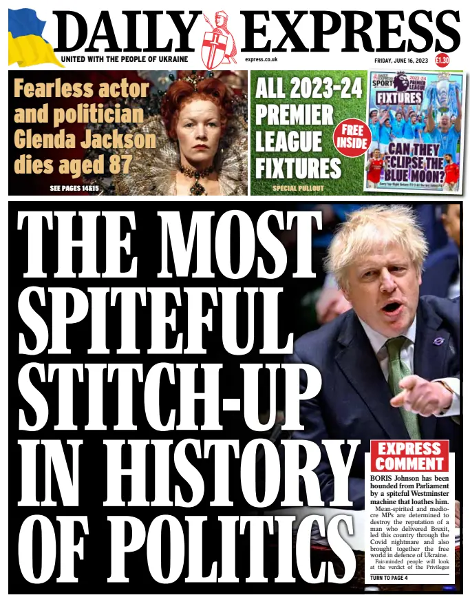 'End of the road for Boris' after Partygate report