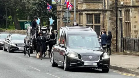 Rohan Shand: Northampton teen's funeral cortege stops at scene of death