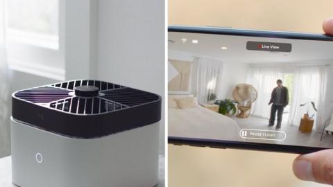 Amazon unveils flying Ring security drone and Luna games service - BBC News