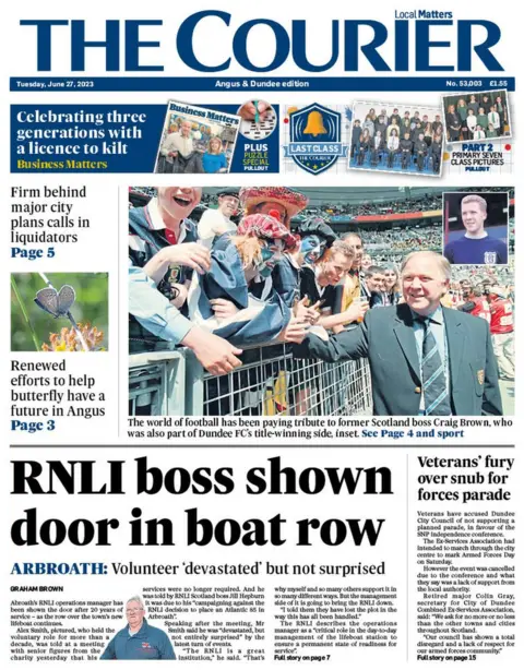 Scotland's papers: Football mourns Craig Brown and 'defiant' Putin