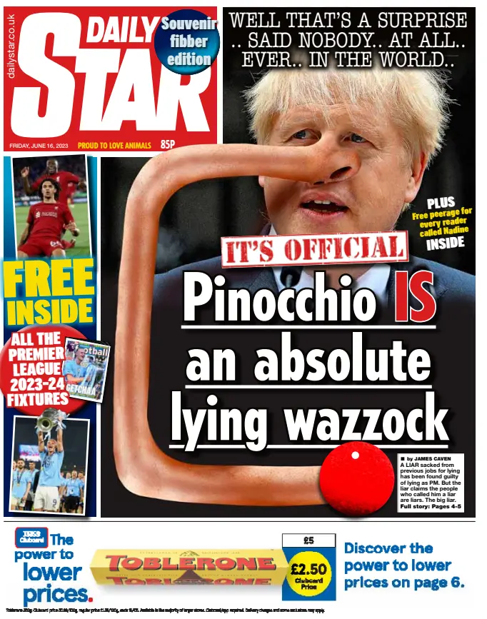 'End of the road for Boris' after Partygate report