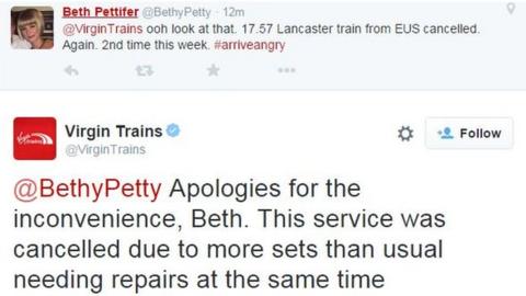 What's it like to answer angry tweets about trains? - BBC News