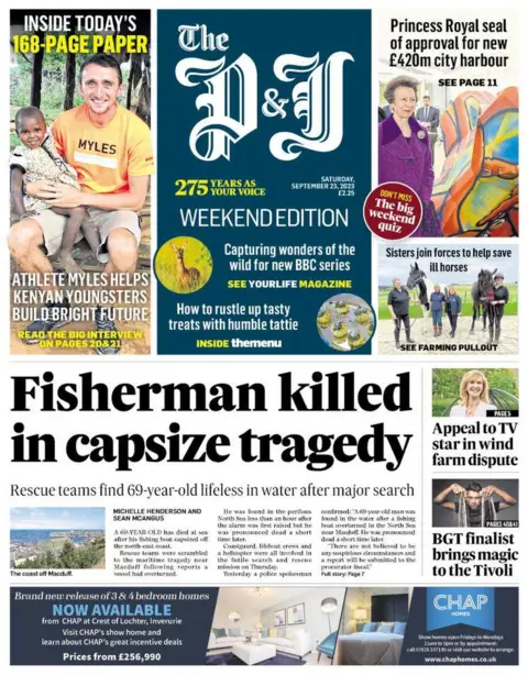 Scotland's papers: NHS staff Raac fears and 'capsize tragedy'