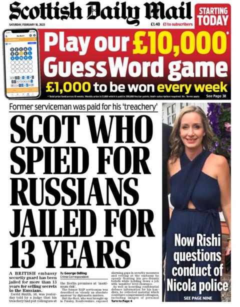 Scotland's papers: SNP leadership and 'hero' funeral - BBC News