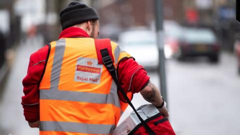 Royal Mail workers walk out in first of 19 days of strikes - BBC News