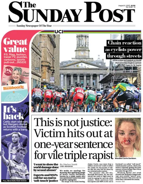 Scotland's papers: Festival warning and security row over MP's show