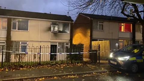 Nottingham fire: Man charged with murder of mum and daughters