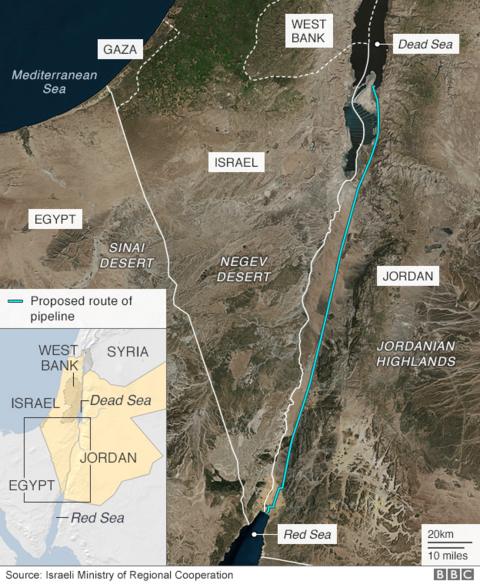Dead Sea drying: A new low-point for Earth - BBC News