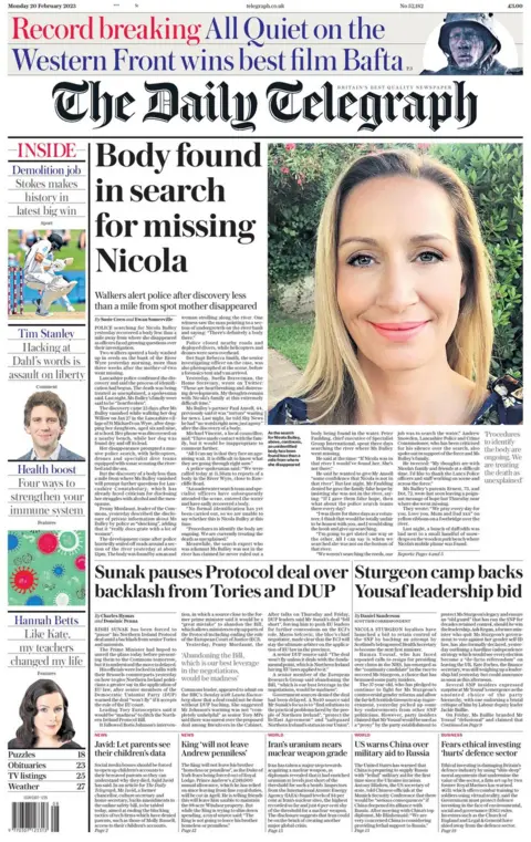 Scotland's papers: Race to find new leader and body found in river search