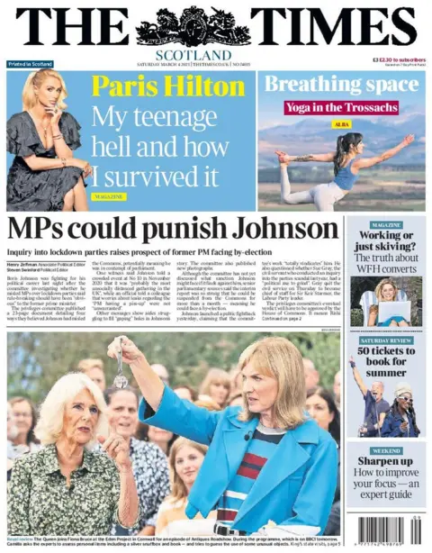 Scotland's papers: Teachers' pay deal and Johnson's Partygate report