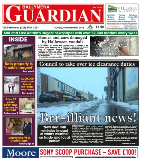 Weekly newspaper review: Gladrags, Santa clash and frog intruders