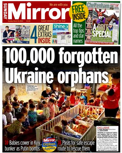 Newspaper headlines: UK refugee scheme and plea to help orphans - BBC News