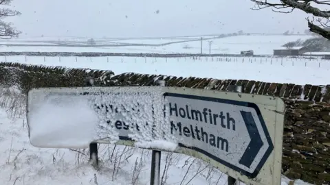 Yorkshire affected by heavy snow and strong winds