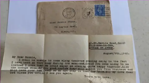 Forgotten WW2 love letters found in wardrobe at empty home