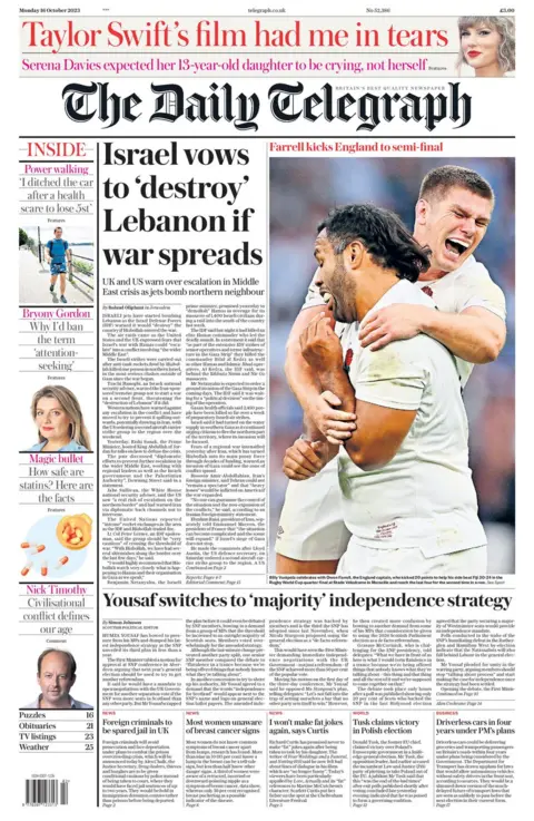 Scotland's papers: Yousaf's independence plan and Gaza invasion fears