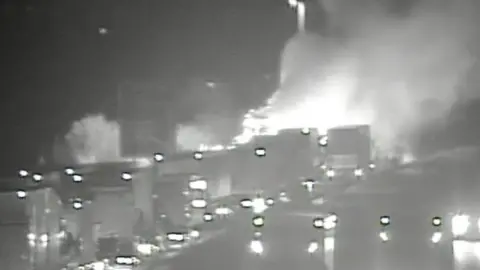 M62 fire: Motorway fully reopens after lorry blaze