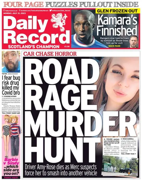 Scotland's papers: PM to unveil energy plan and car crash murder