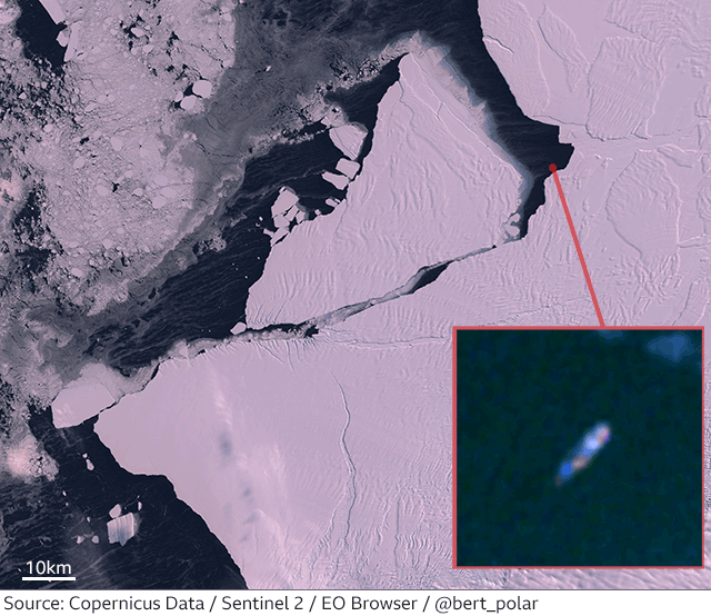 Antarctic seafloor exposed after 50 years of ice cover - BBC News