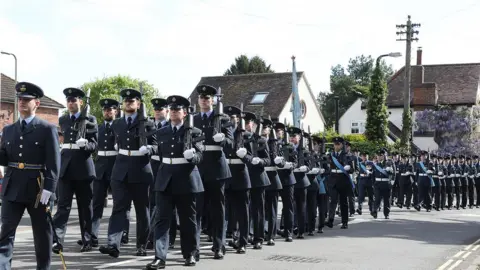 RAF march returns to Albrighton after pandemic