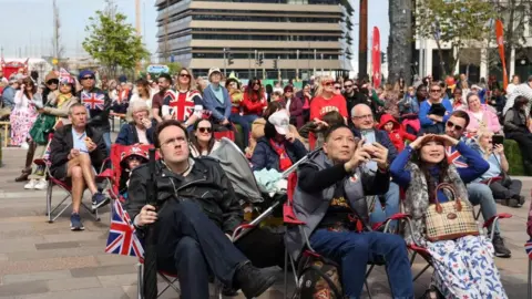 Big screens across North East draw well-wishers for Coronation