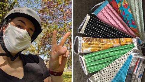 Coronavirus: How face masks are becoming fashionable - BBC News