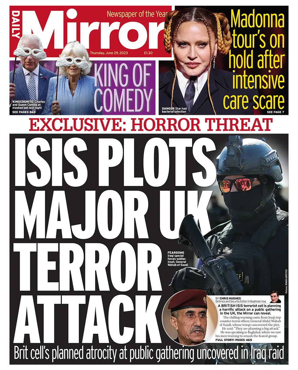 Thames Water on brink and Madonna in intensive care