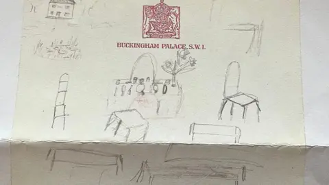 Sketches by young Queen at dentist to be sold by Lincolnshire man