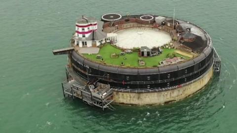 WW1 Bull Sand Fort in Humber sold for nearly £500k at auction - BBC News